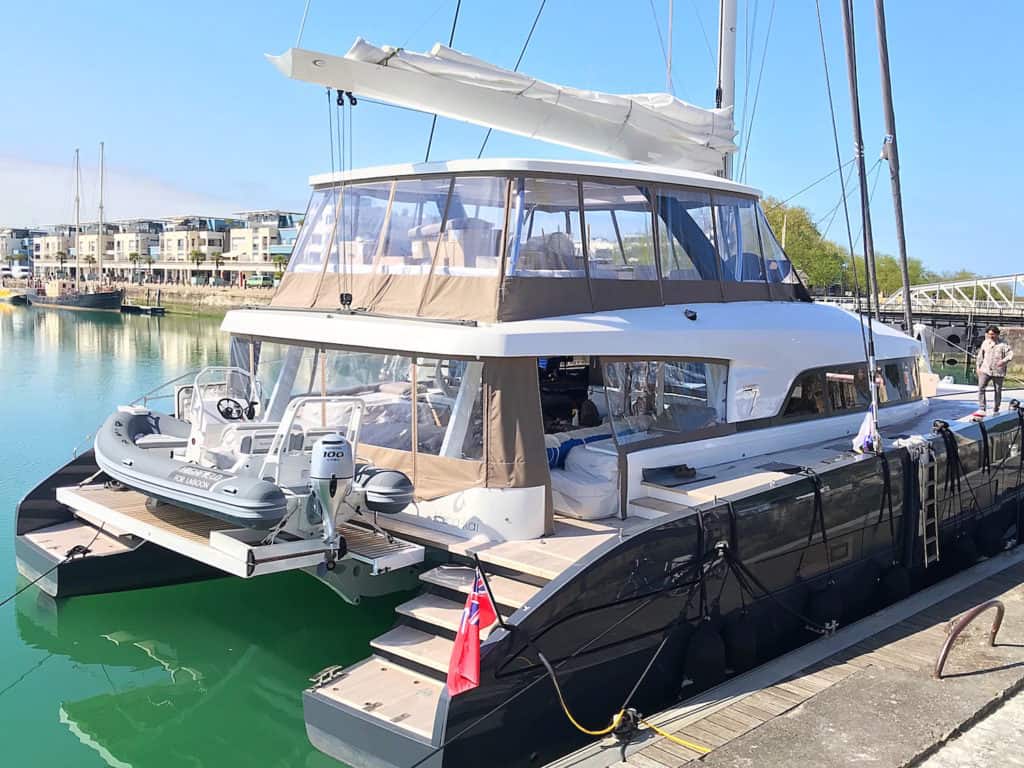 Lagoon 77 Catamaran, Mana Kai, Launched in Bordeaux! | The Catamaran Gurus